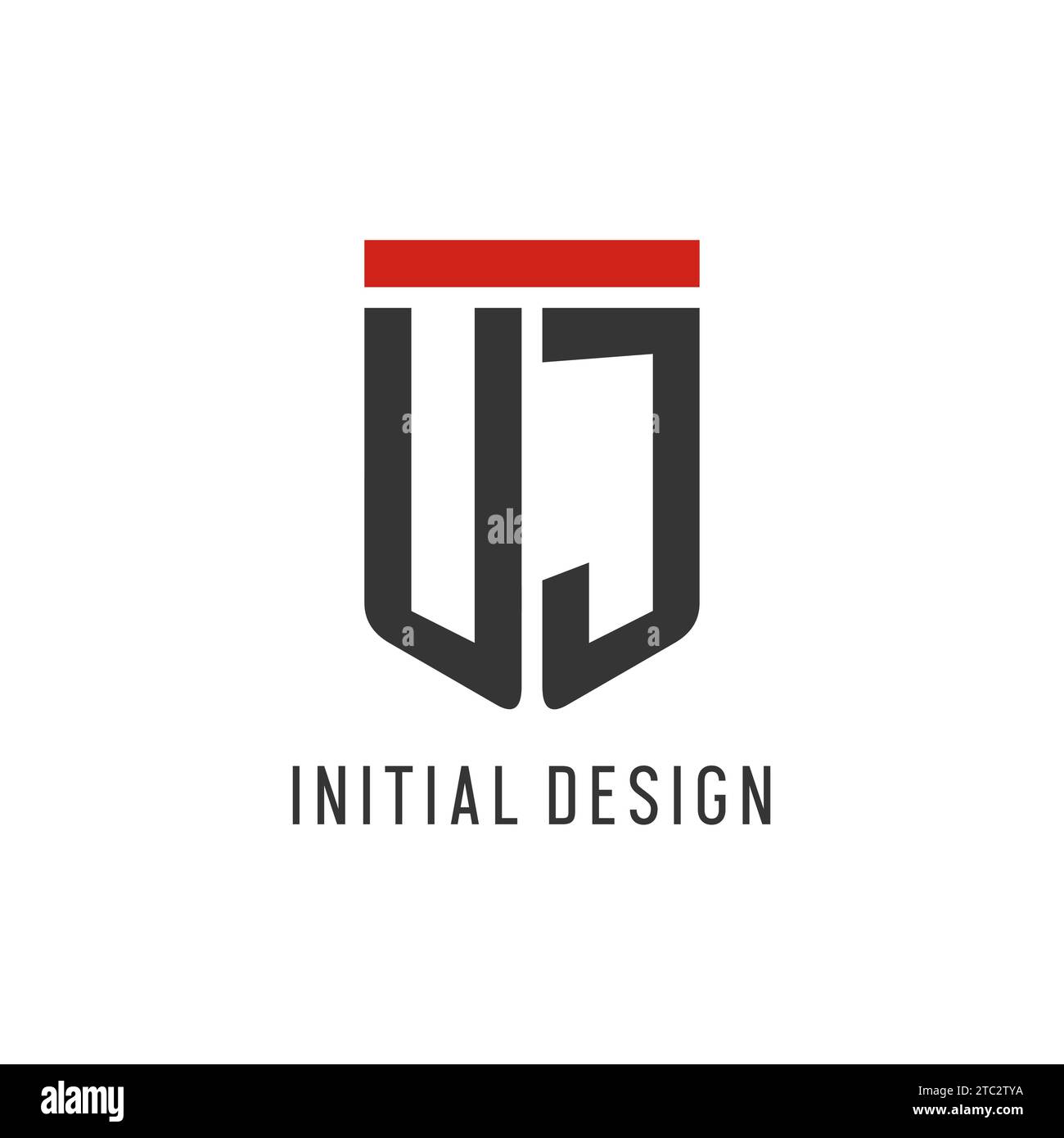 UJ initial esport logo with simple shield design style vector graphic Stock Vector Image & Art ...