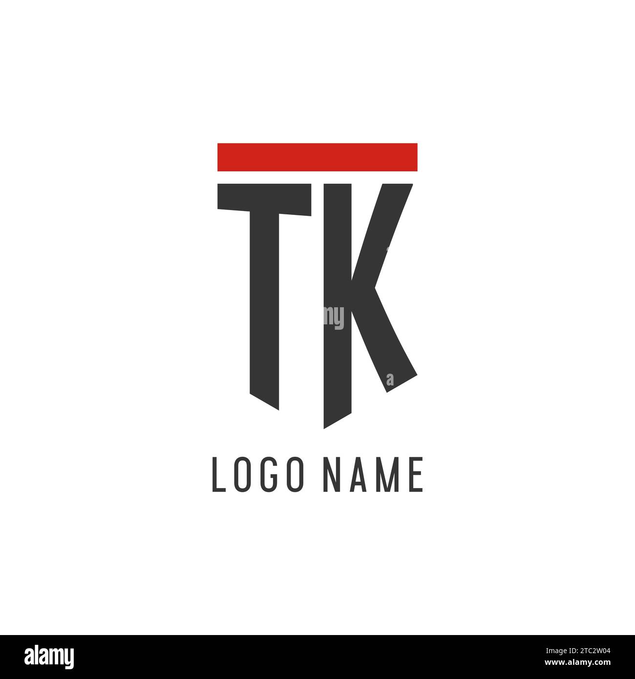 TK initial esport logo with simple shield design style vector graphic ...