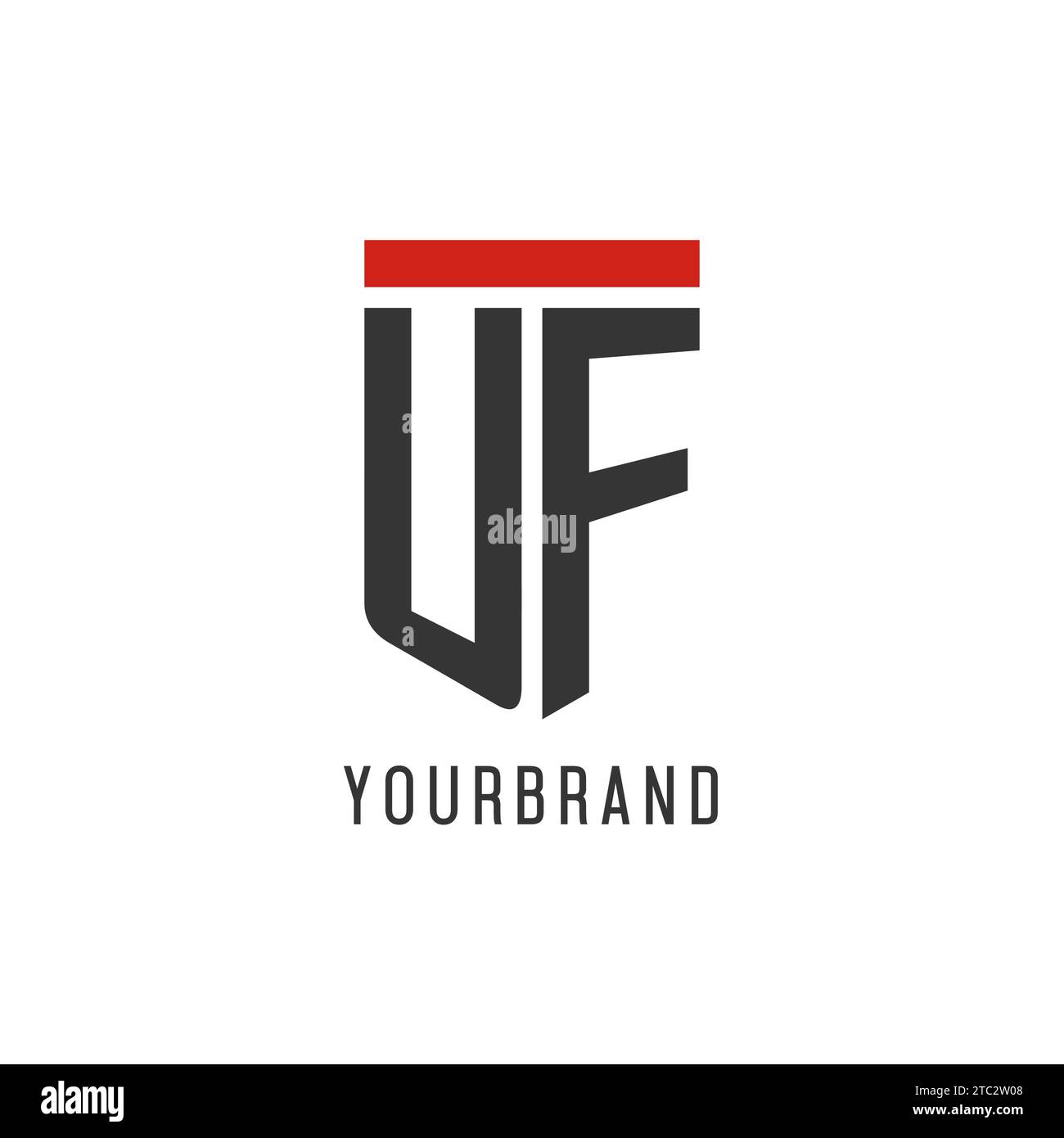 UF initial esport logo with simple shield design style vector graphic Stock Vector Image & Art ...