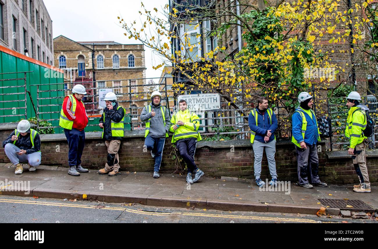 Portrait of Working Men in London UK Stock Photo - Alamy