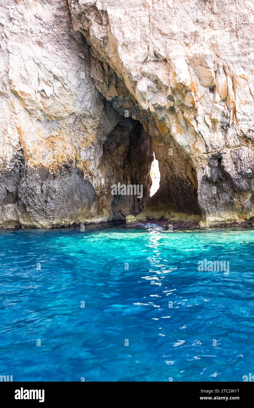 A Detail of Blue Grotto (Malta Stock Photo - Alamy