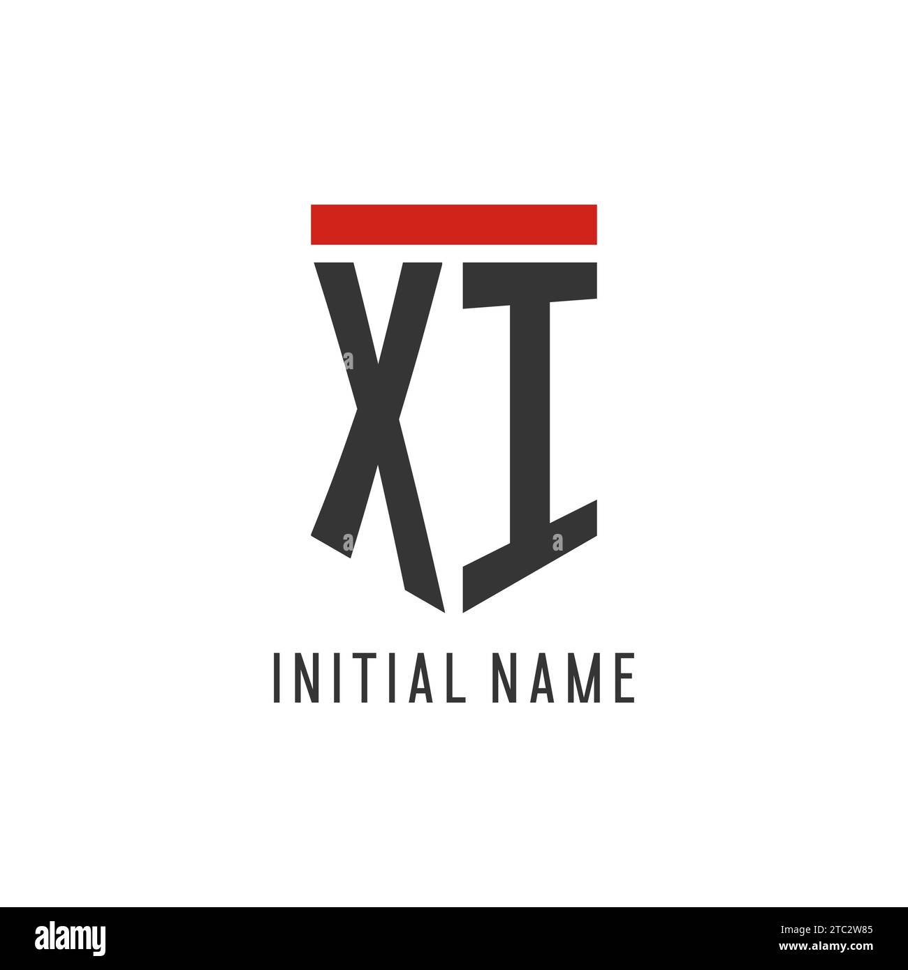 XI initial esport logo with simple shield design style vector graphic Stock Vector Image & Art ...