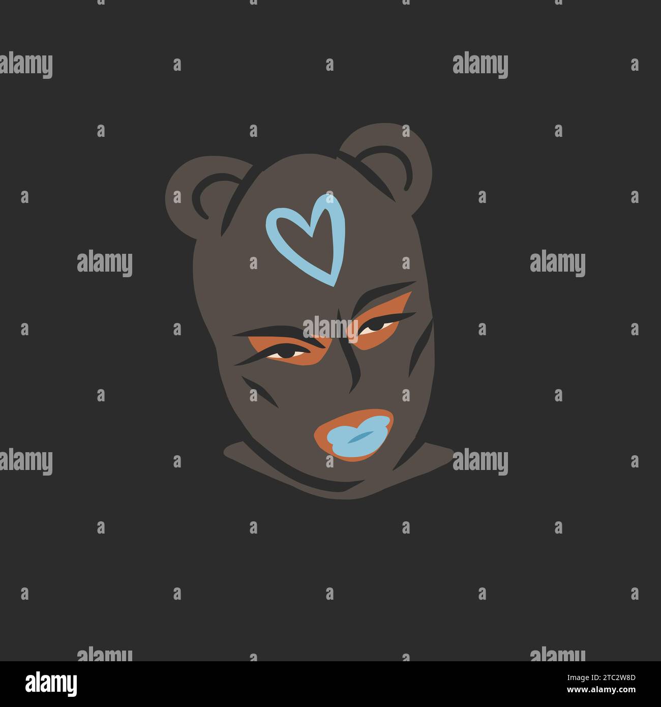 Hand drawn abstract vector graphic clipart illustrations collection set ...