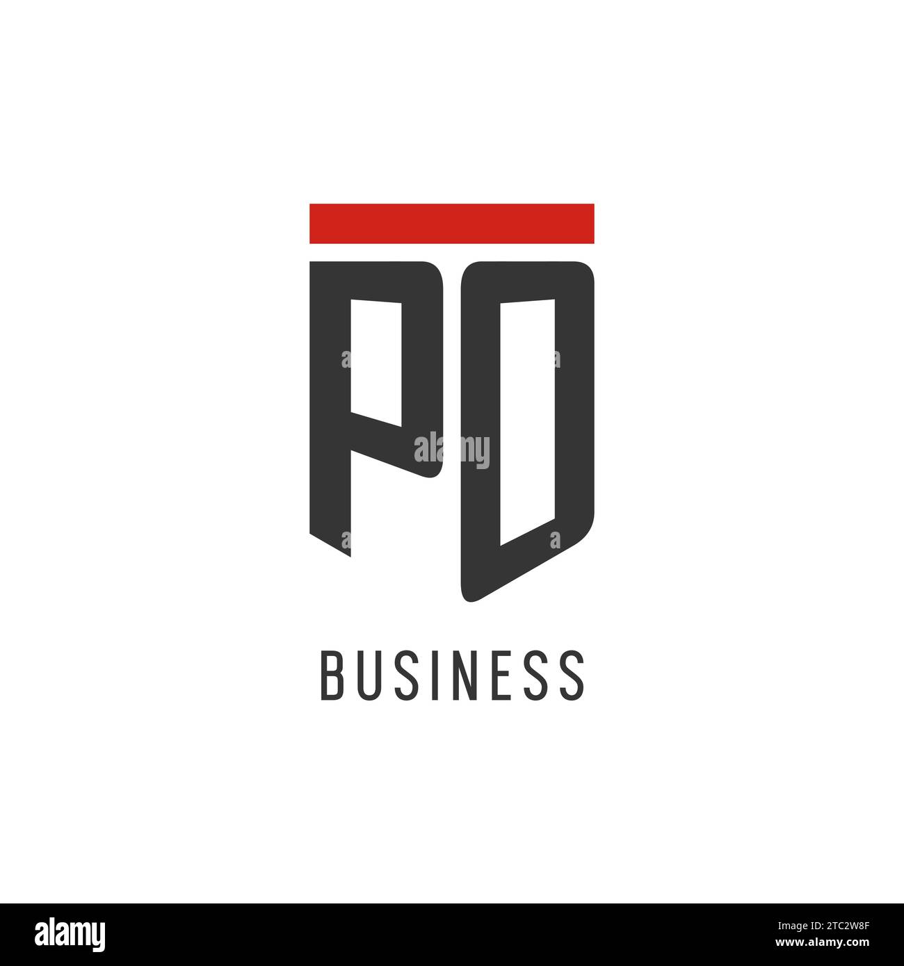 PO initial esport logo with simple shield design style vector graphic ...