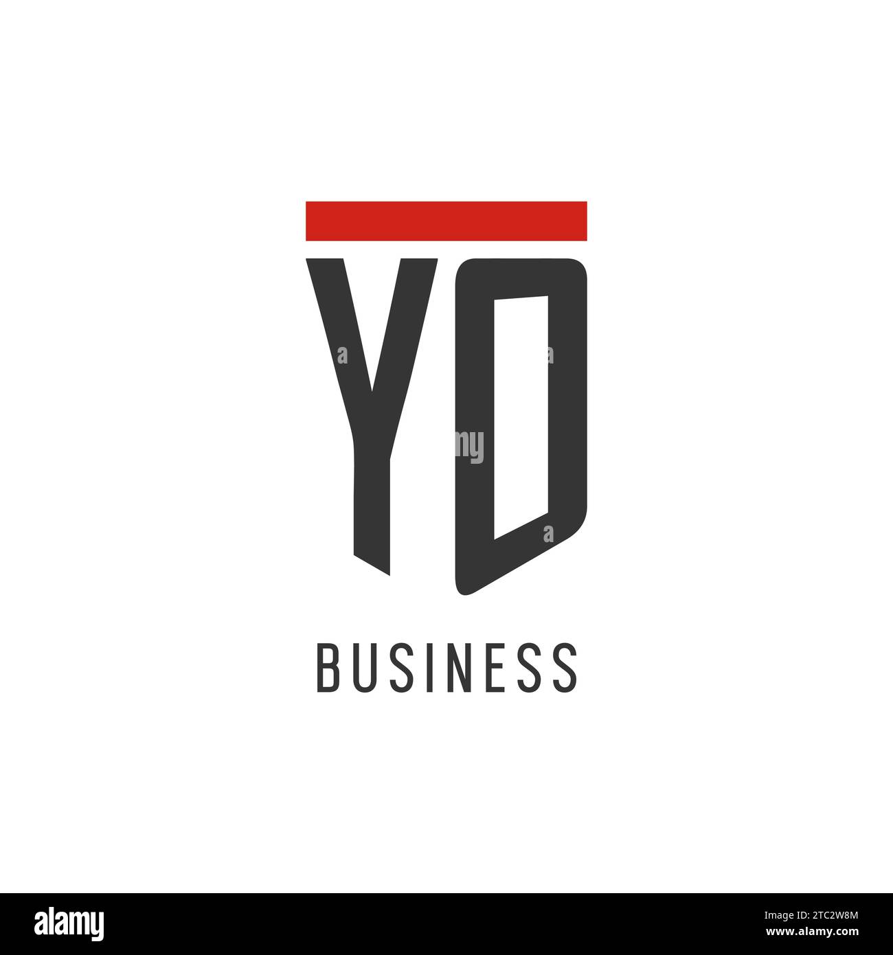 YO initial esport logo with simple shield design style vector graphic ...