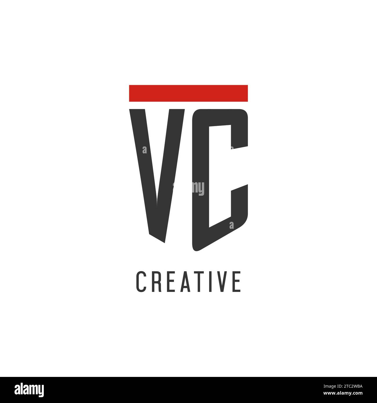 Initial letter vc logo Cut Out Stock Images & Pictures - Alamy