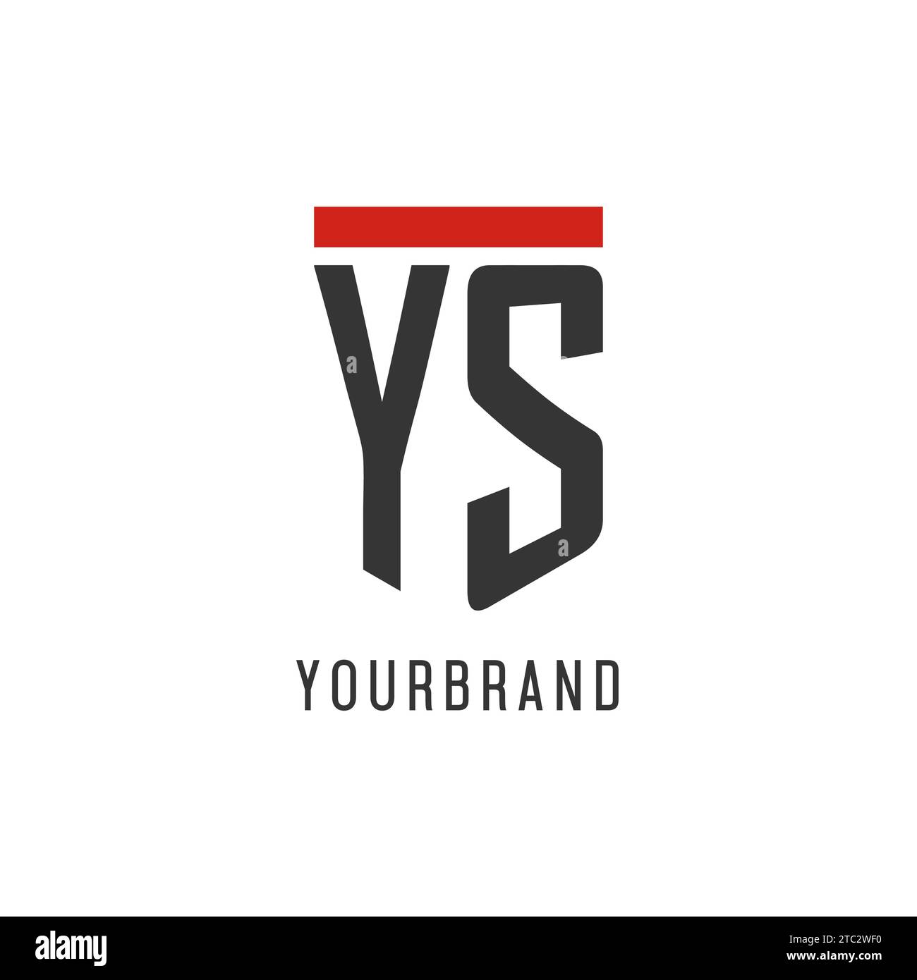 YS initial esport logo with simple shield design style vector graphic Stock Vector Image & Art ...