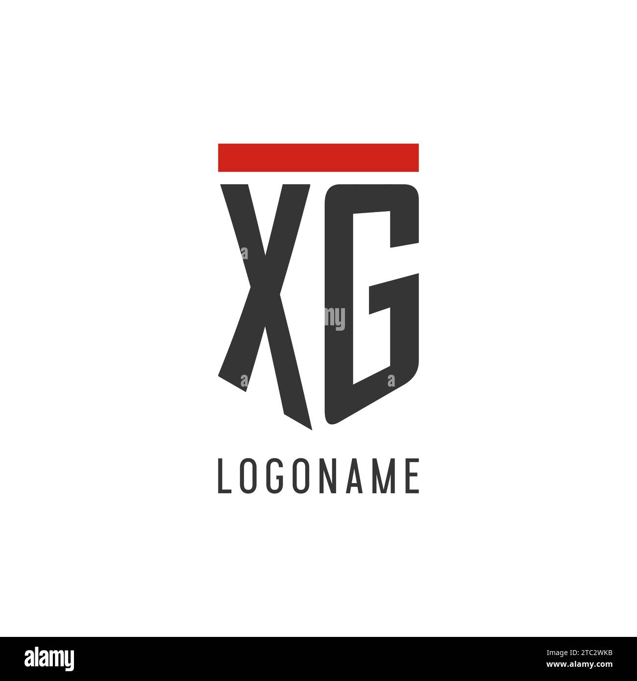 XG initial esport logo with simple shield design style vector graphic Stock Vector Image & Art ...