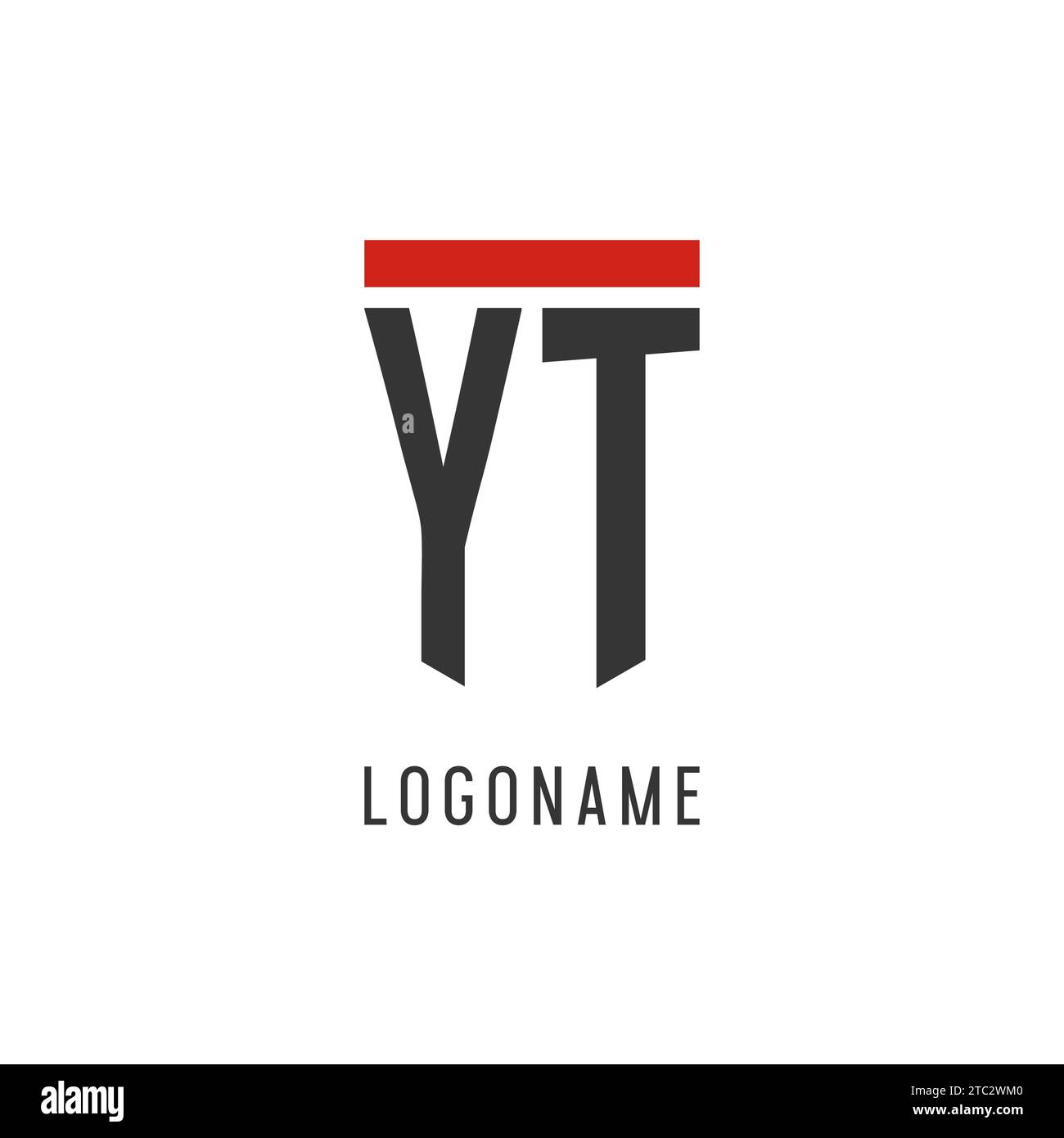 YT initial esport logo with simple shield design style vector graphic Stock Vector Image & Art ...