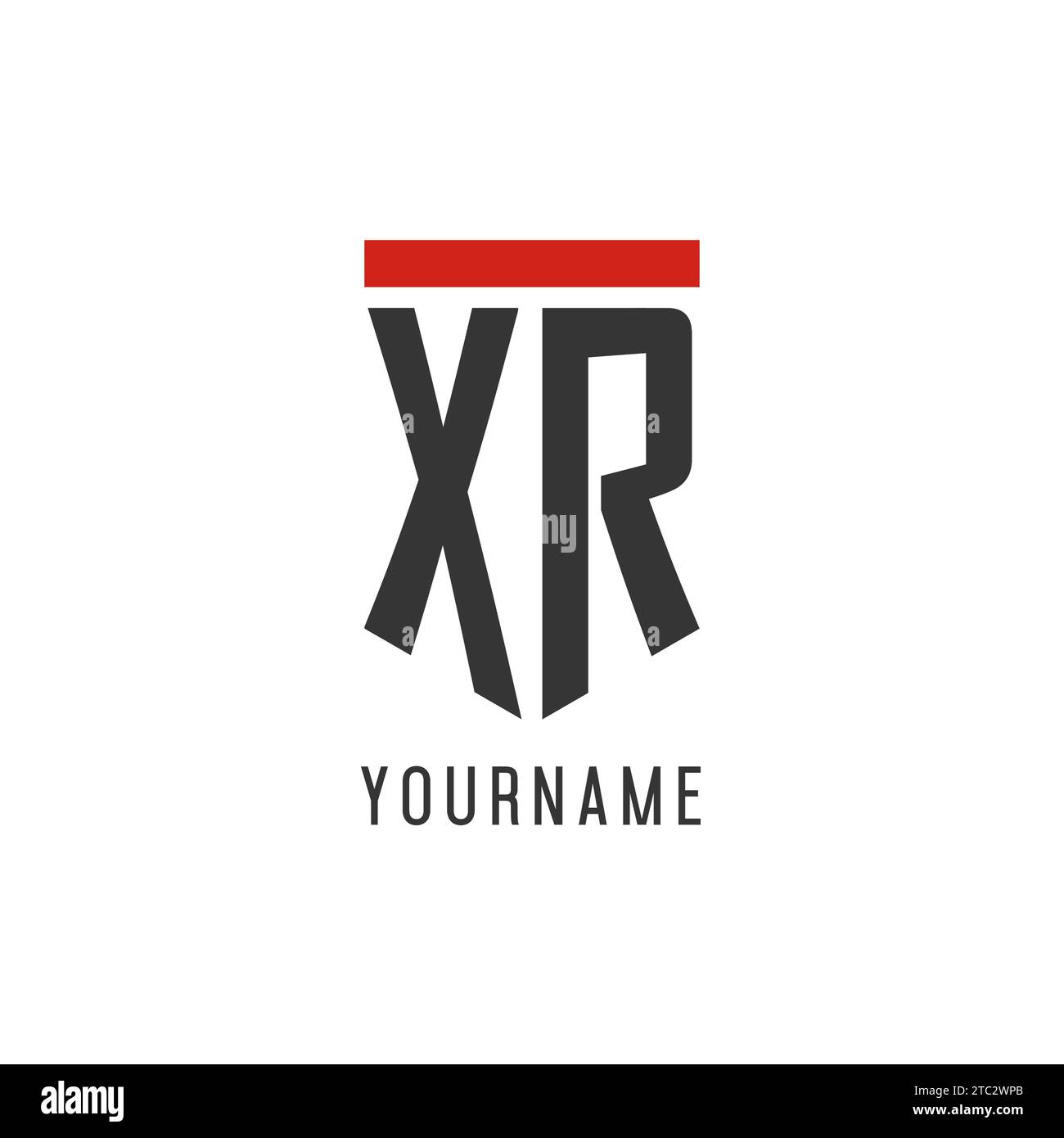 XR initial esport logo with simple shield design style vector graphic Stock Vector Image & Art ...