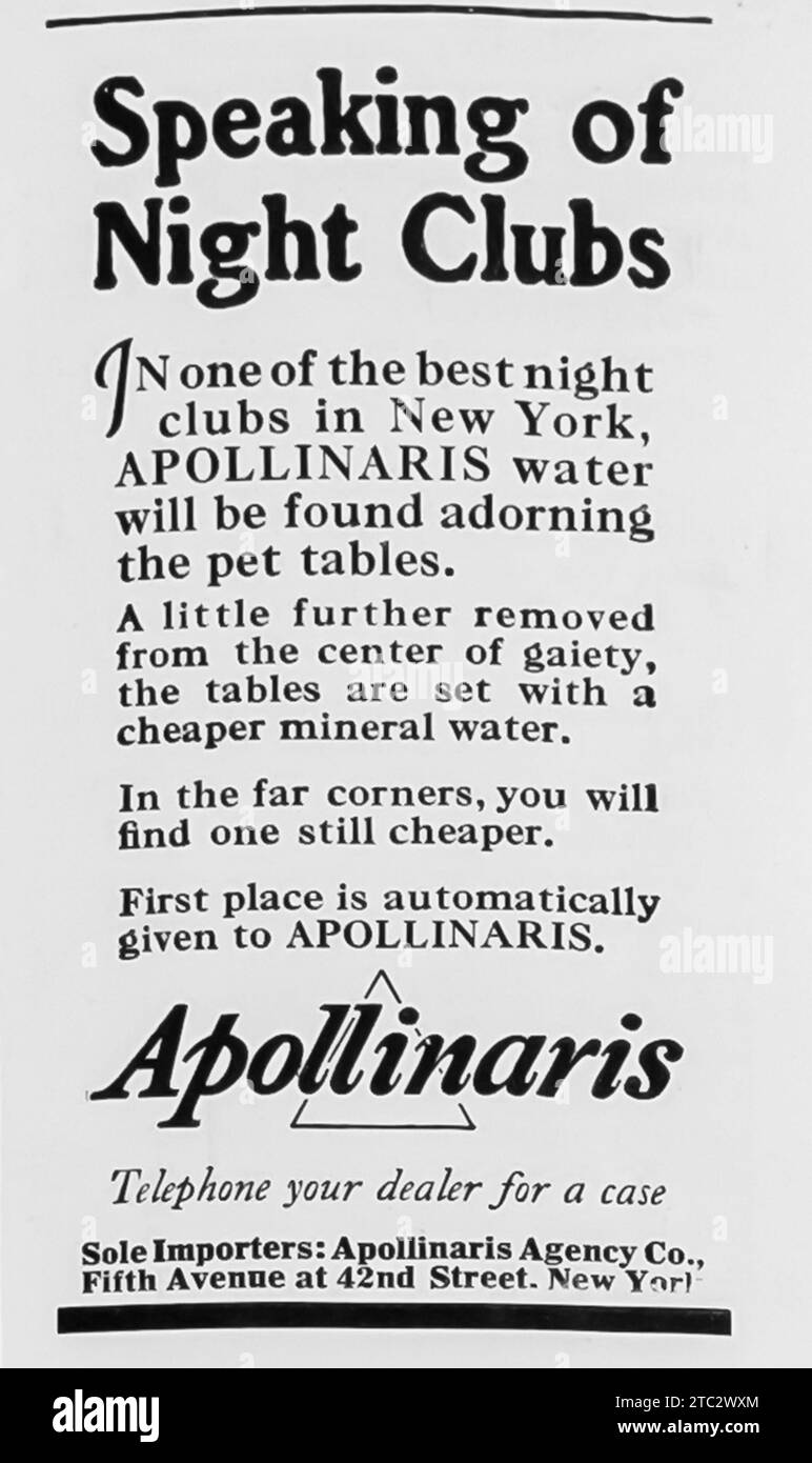 Apollinaris water hi-res stock photography and images - Alamy