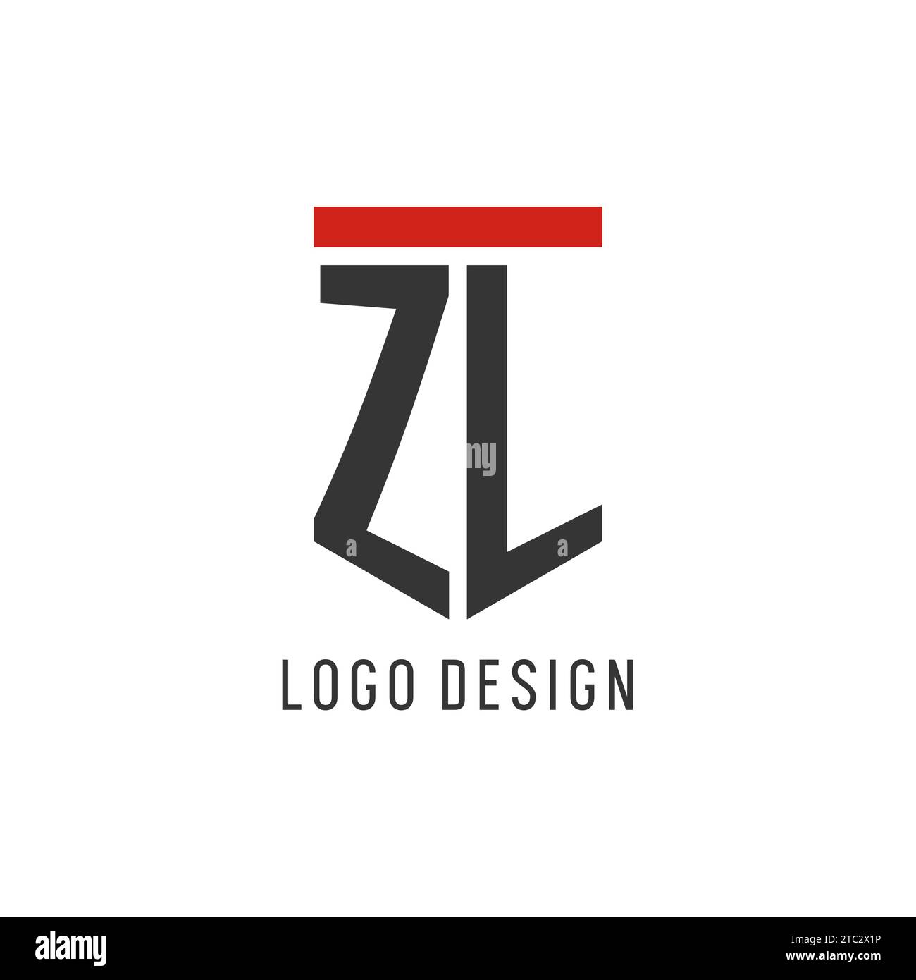 ZL initial esport logo with simple shield design style vector graphic Stock Vector Image & Art ...