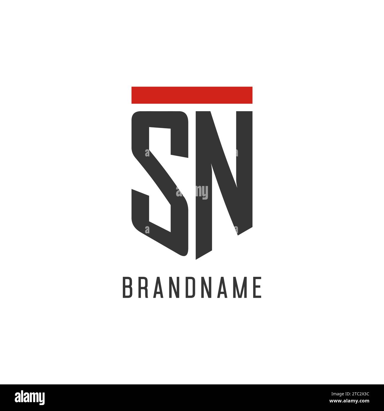 Initial sn logo Cut Out Stock Images & Pictures - Alamy