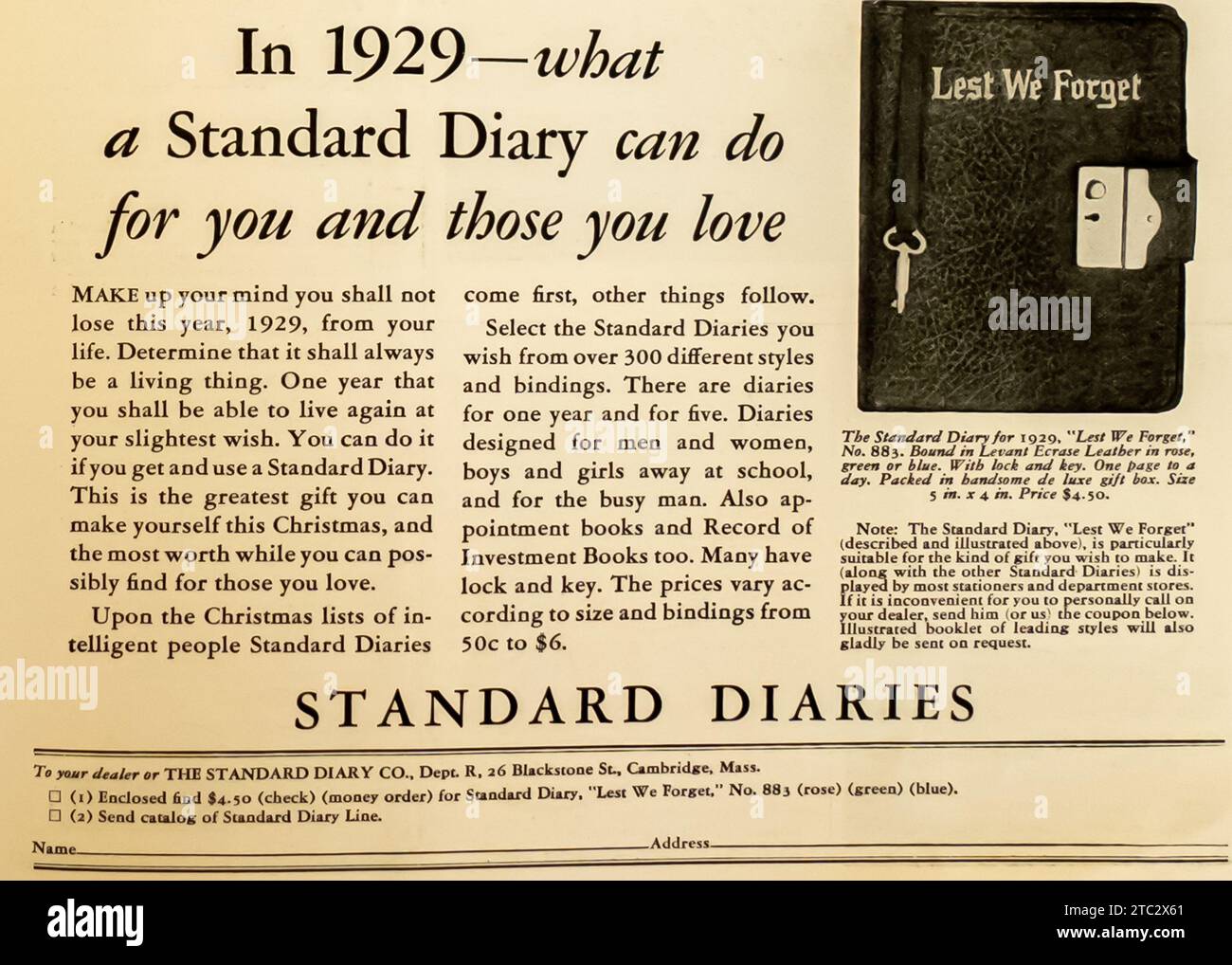 American diaries hi-res stock photography and images - Alamy