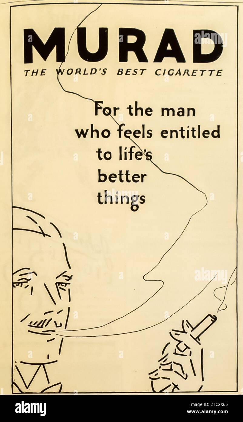 Murad cigarette hi-res stock photography and images - Alamy