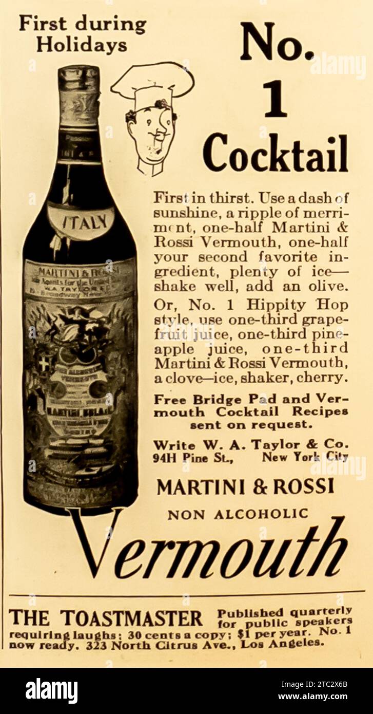 Recipes 1920s hi-res stock photography and images - Alamy