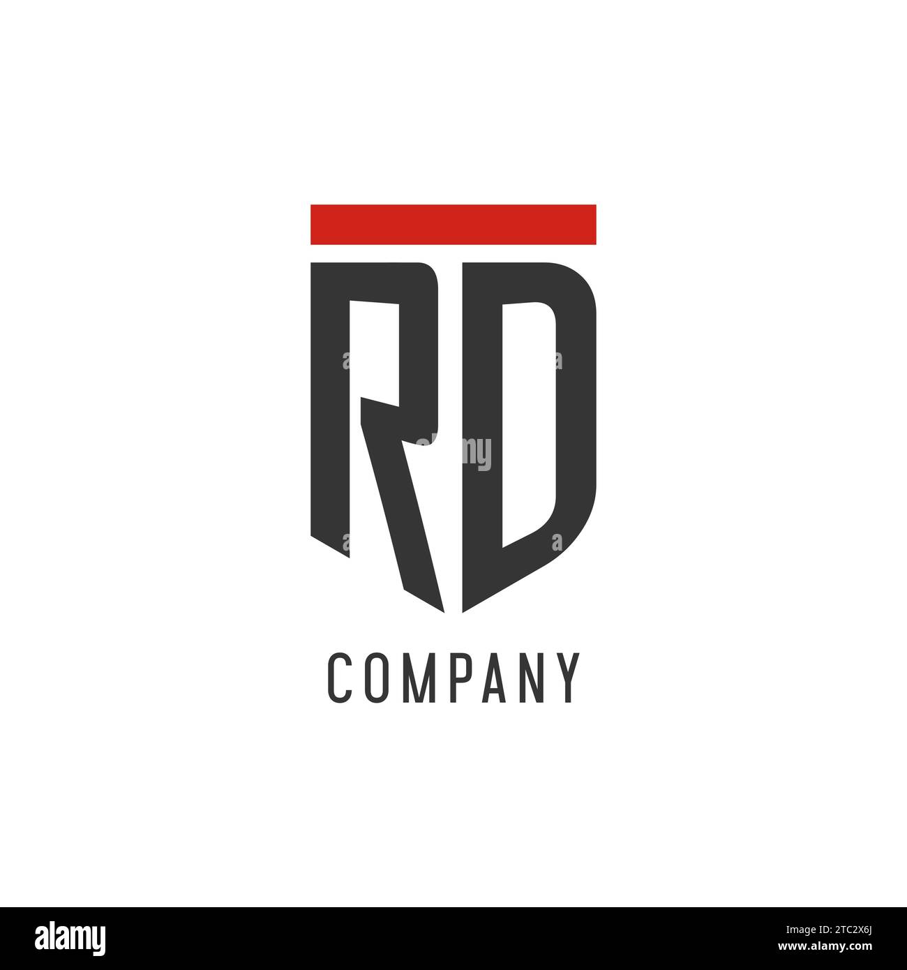 RD initial esport logo with simple shield design style vector graphic Stock Vector Image & Art ...