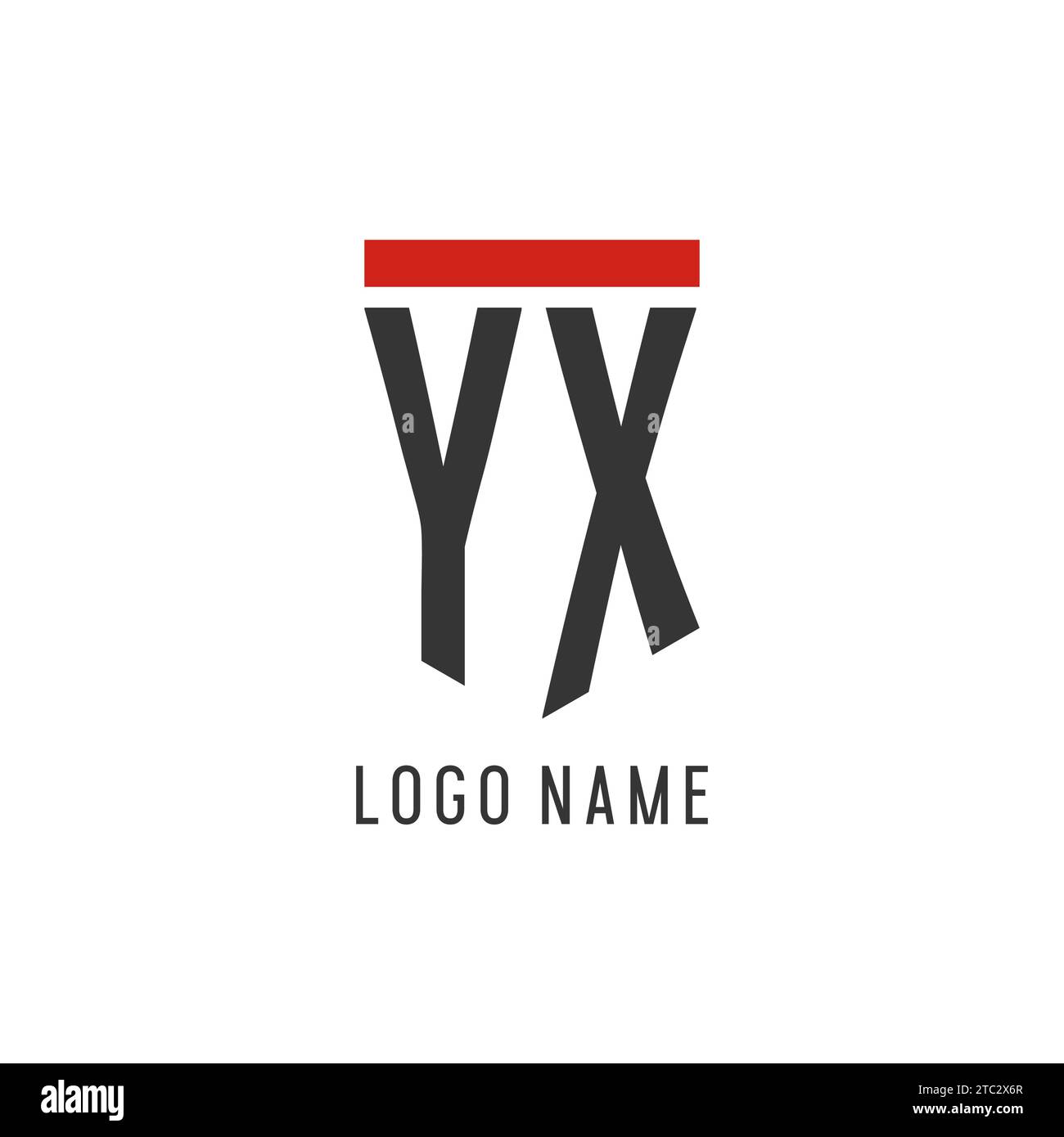 YX initial esport logo with simple shield design style vector graphic Stock Vector Image & Art ...