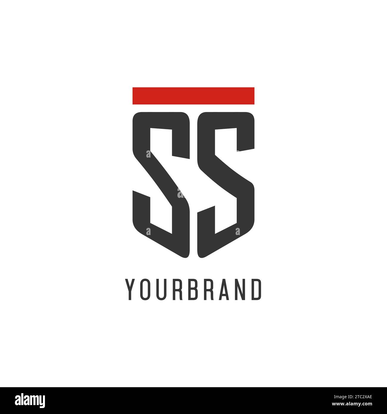 SS initial esport logo with simple shield design style vector graphic Stock Vector Image & Art ...