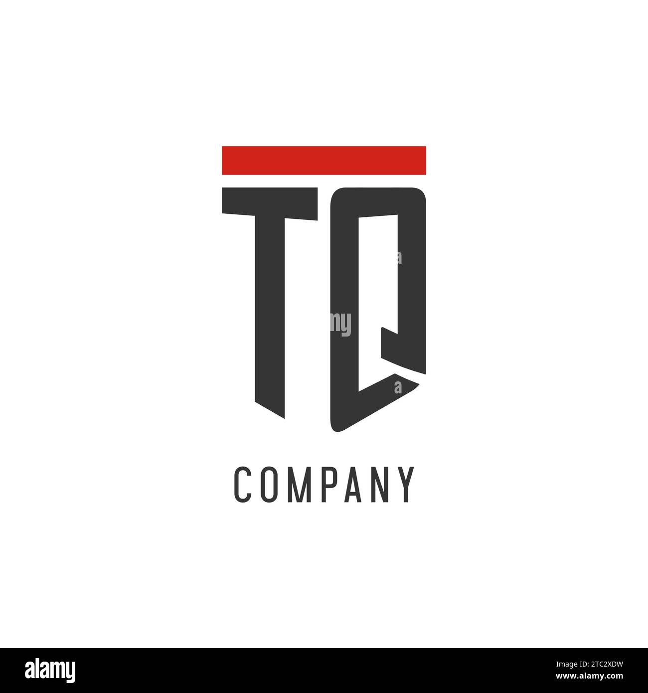 TQ initial esport logo with simple shield design style vector graphic Stock Vector Image & Art ...