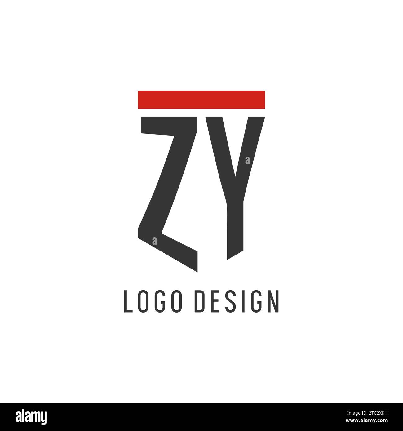 ZY initial esport logo with simple shield design style vector graphic Stock Vector Image & Art ...