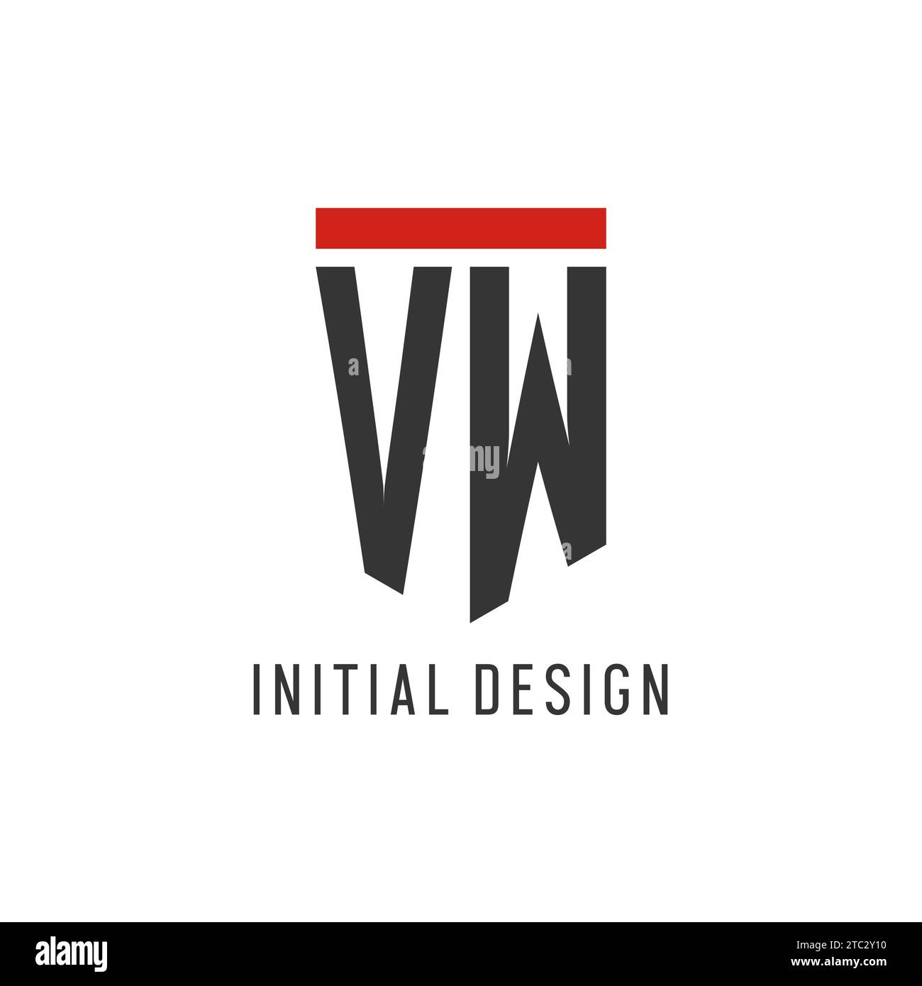 VW initial esport logo with simple shield design style vector graphic Stock Vector Image & Art ...