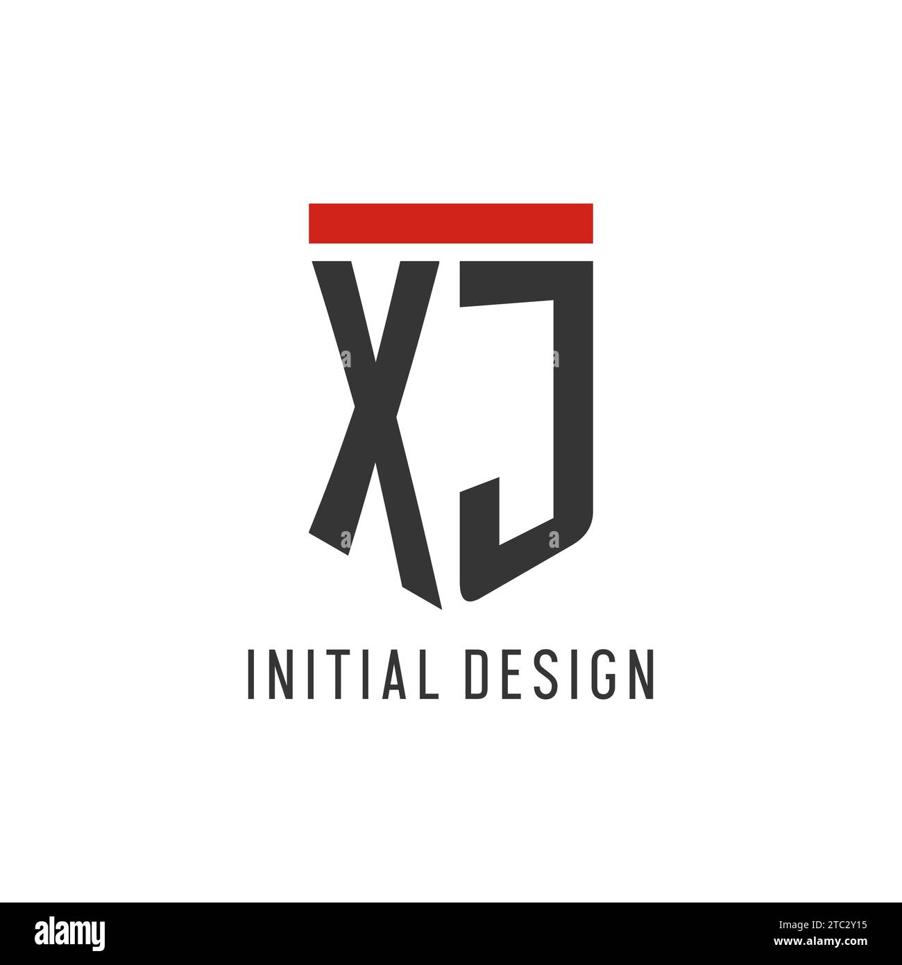 XJ initial esport logo with simple shield design style vector graphic Stock Vector Image & Art ...