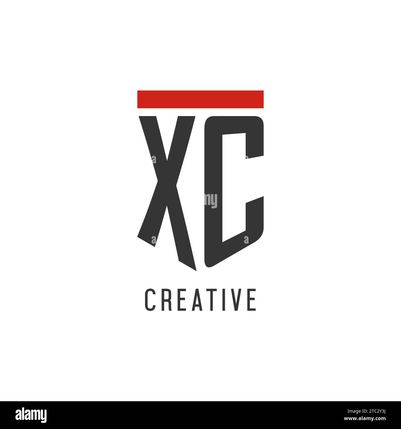 XC initial esport logo with simple shield design style vector graphic Stock Vector Image & Art ...
