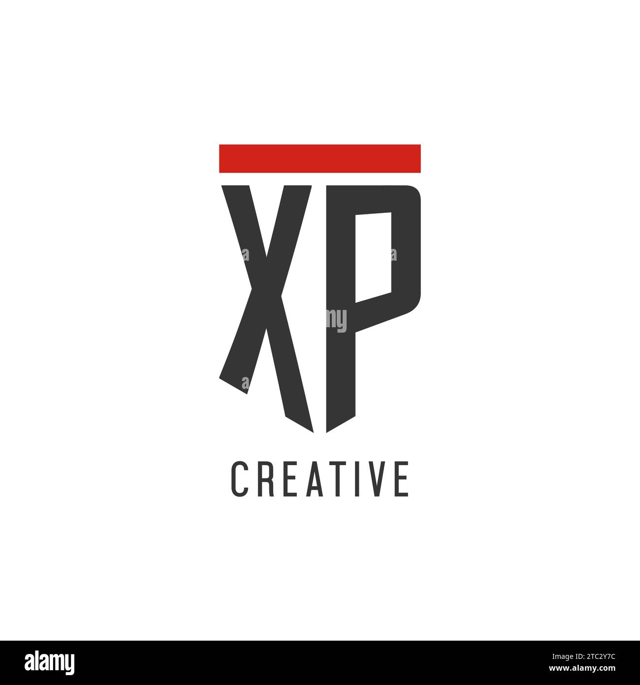 XP initial esport logo with simple shield design style vector graphic Stock Vector Image & Art ...