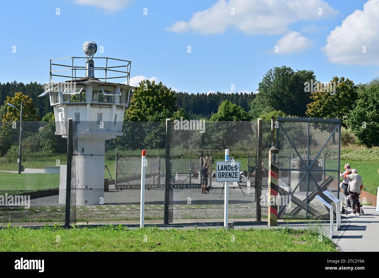 The village of “Mödlareuth” (Little Berlin) in Germany, separated for ...