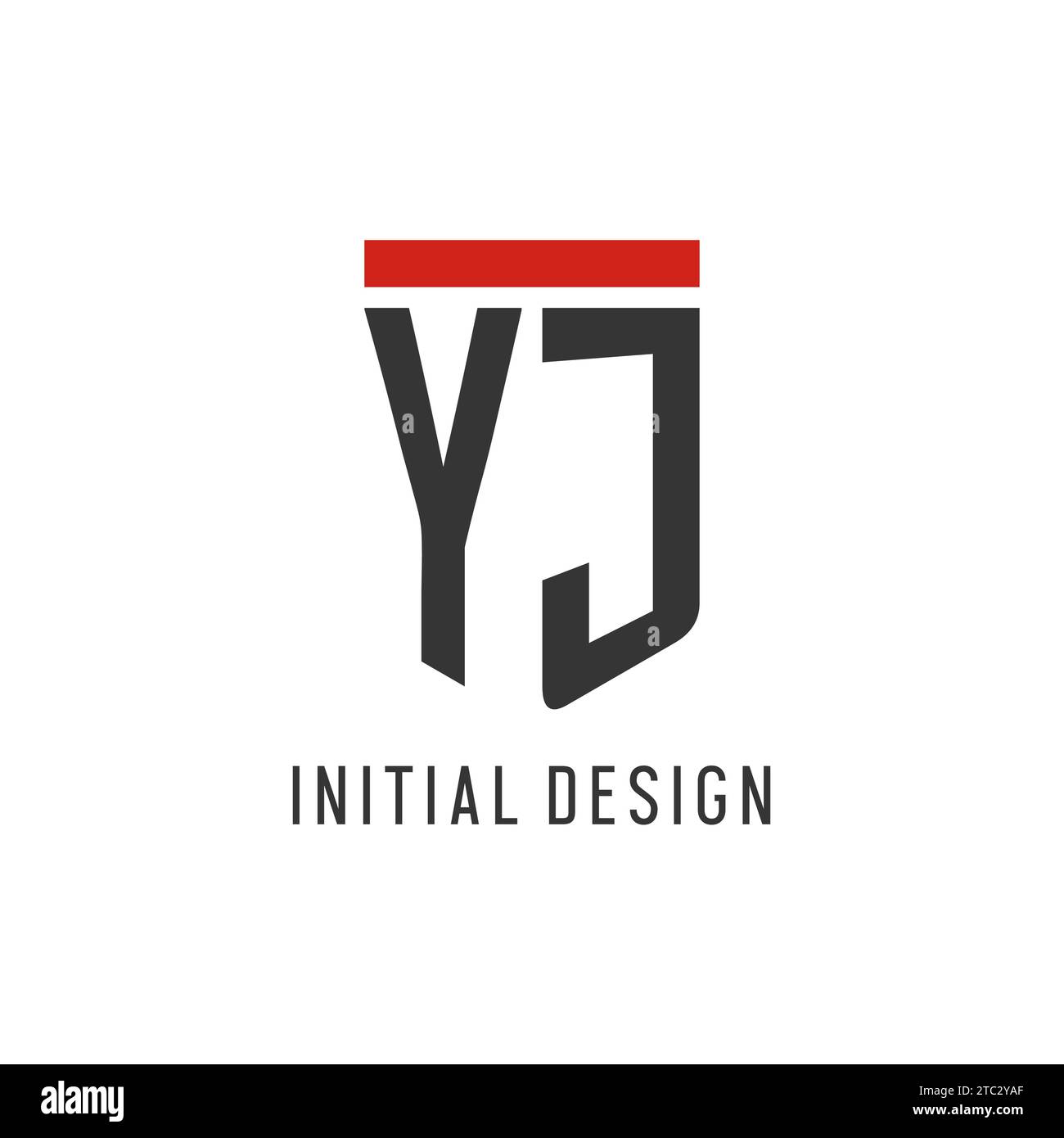 YJ initial esport logo with simple shield design style vector graphic Stock Vector Image & Art ...