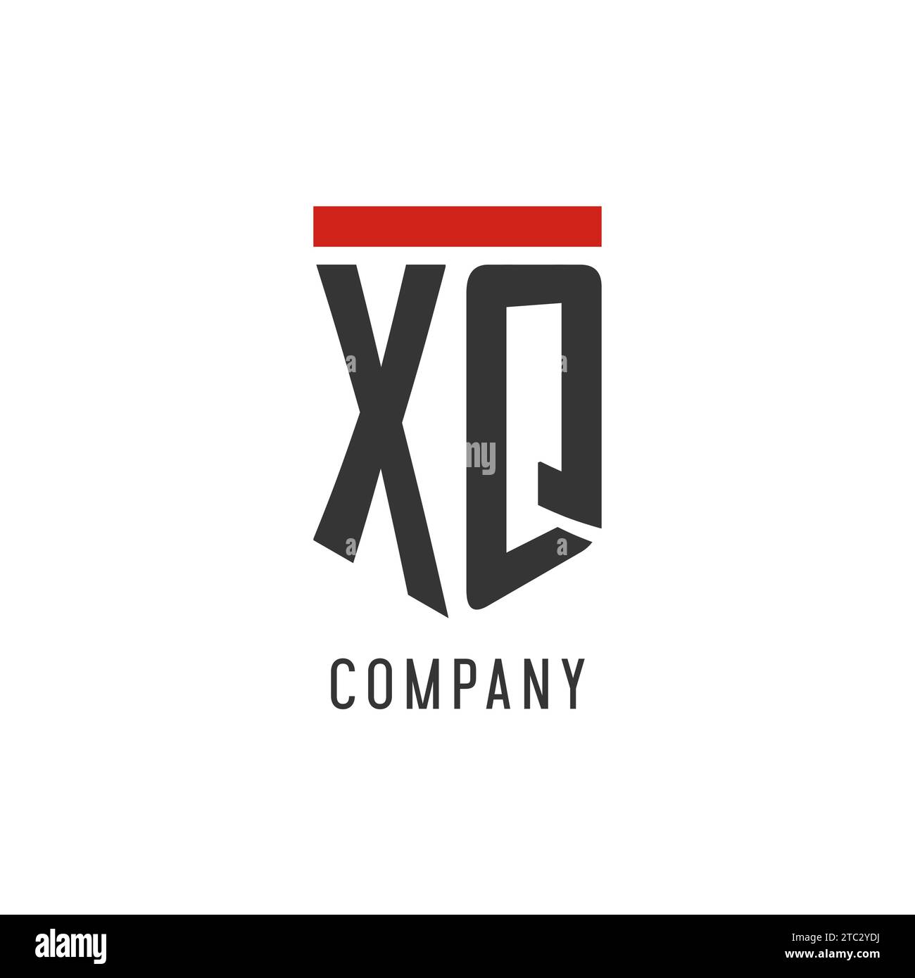 XQ initial esport logo with simple shield design style vector graphic Stock Vector Image & Art ...