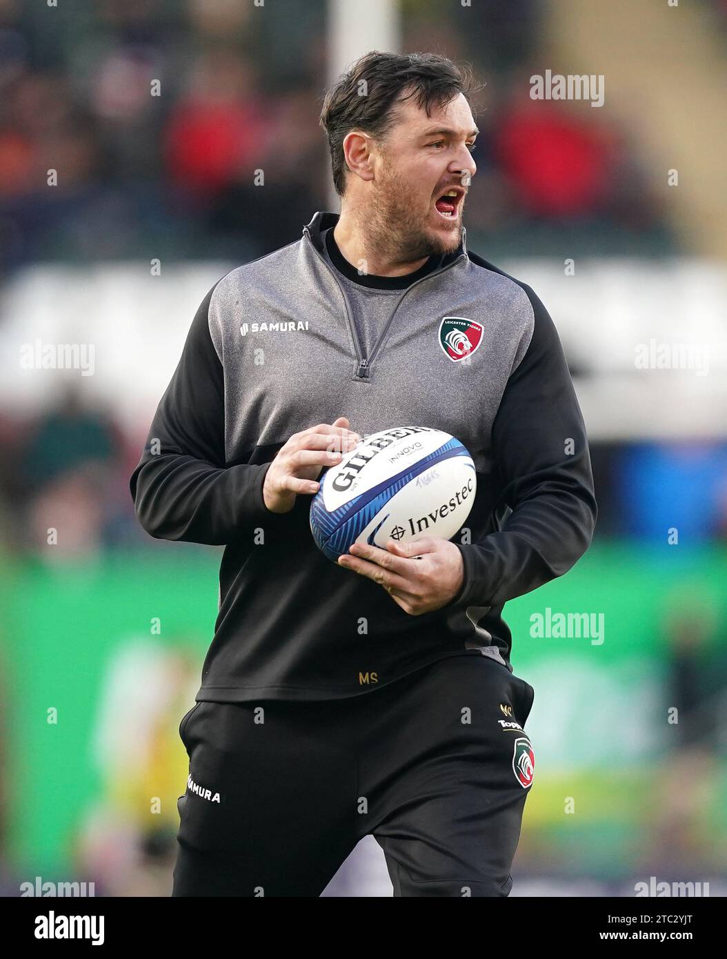 Leicester Tigers skills coach Matt Smith ahead of the Investec ...