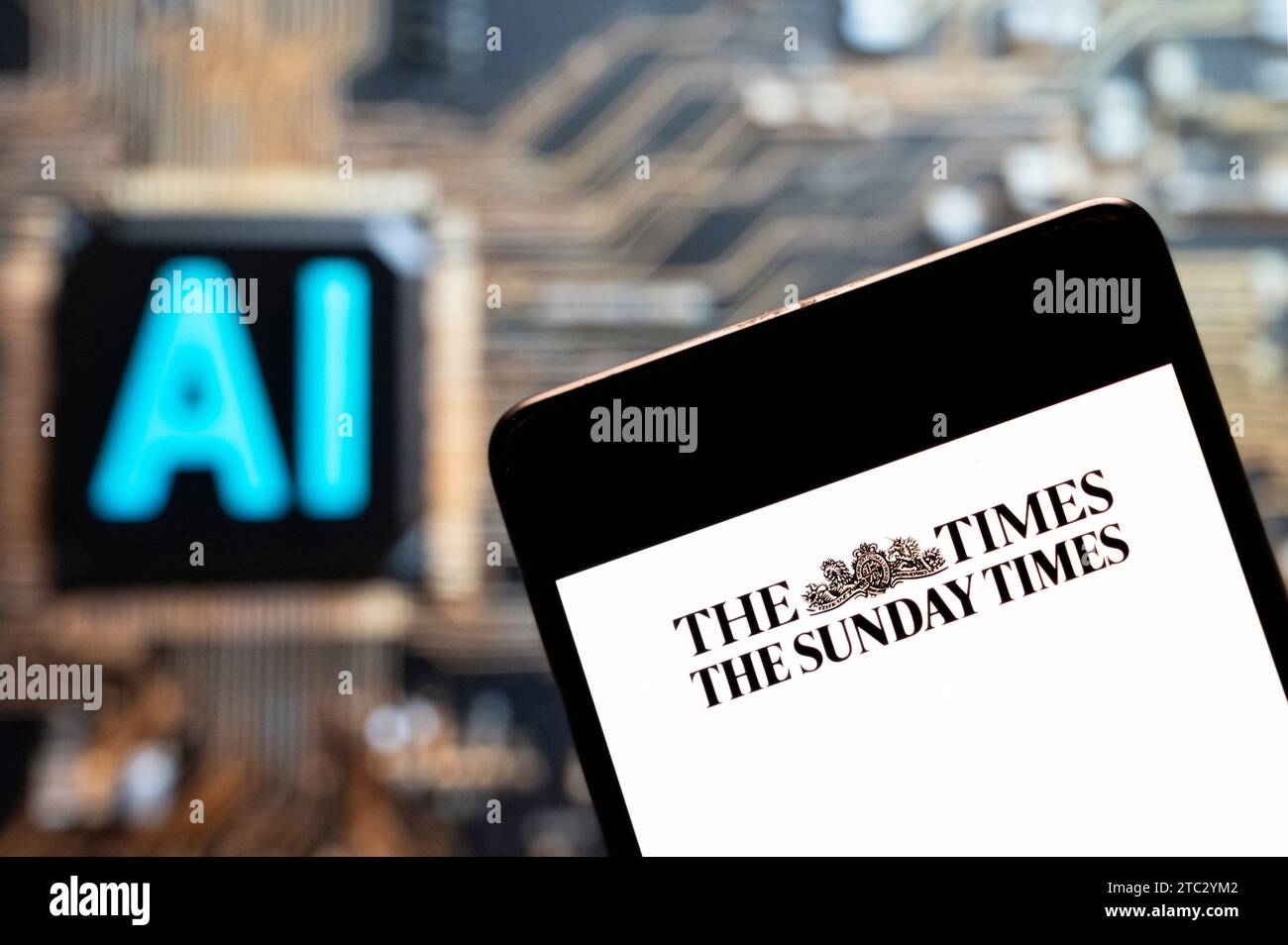 In this photo illustration, the British Sunday newspaper The Sunday ...