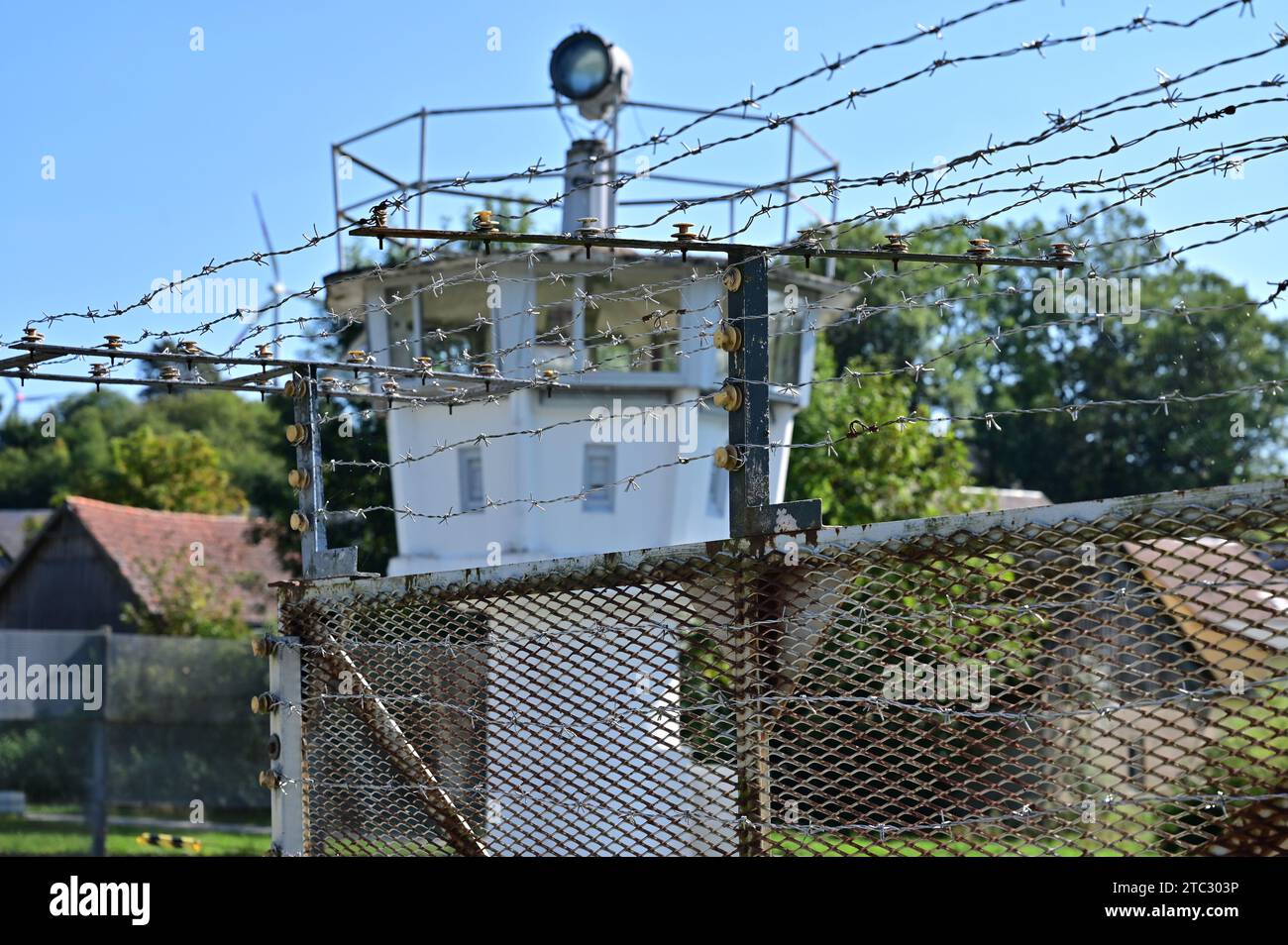The village of “Mödlareuth” (Little Berlin) in Germany, separated for ...