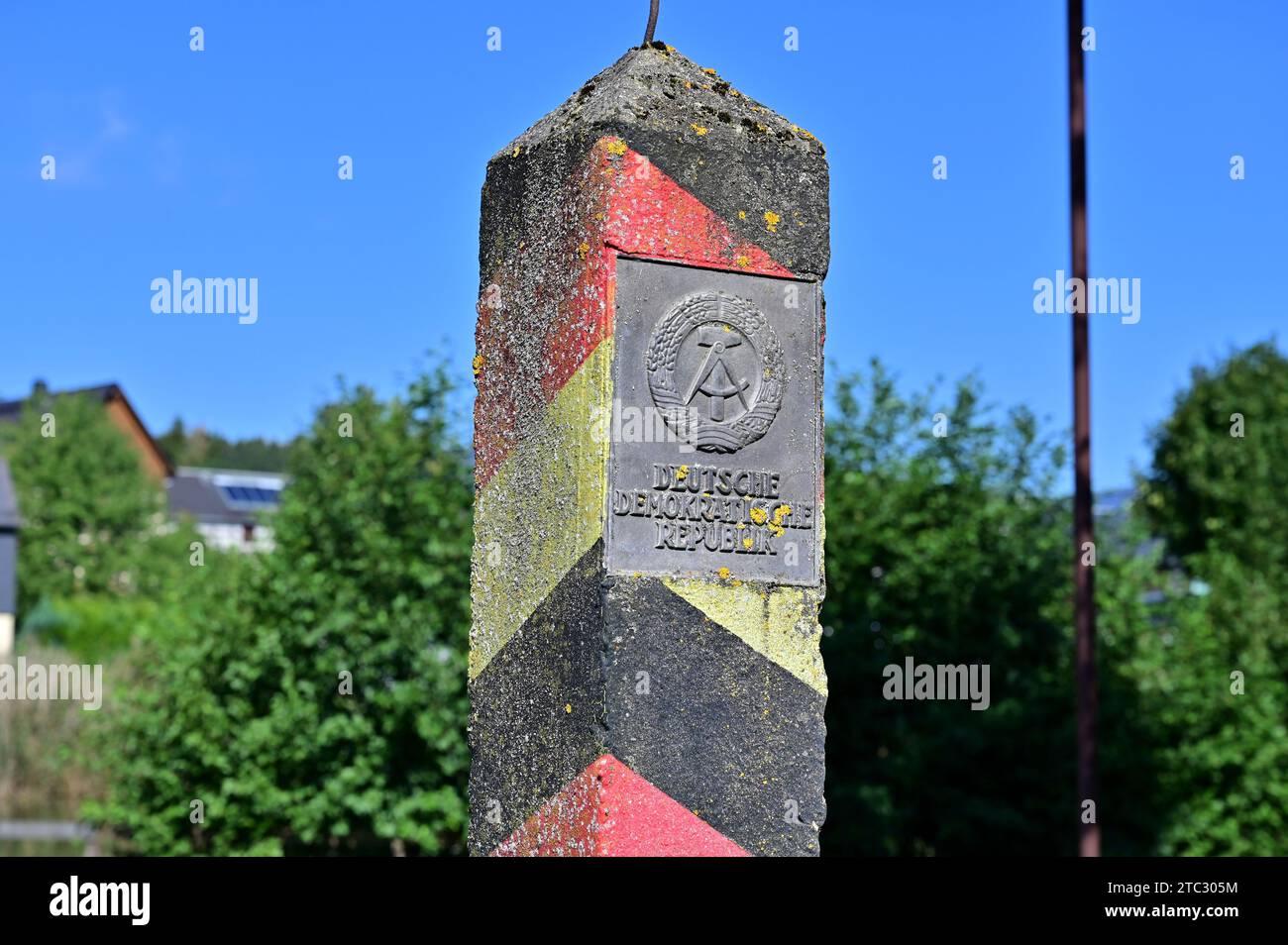 The village of “Mödlareuth” (Little Berlin) in Germany, separated for ...
