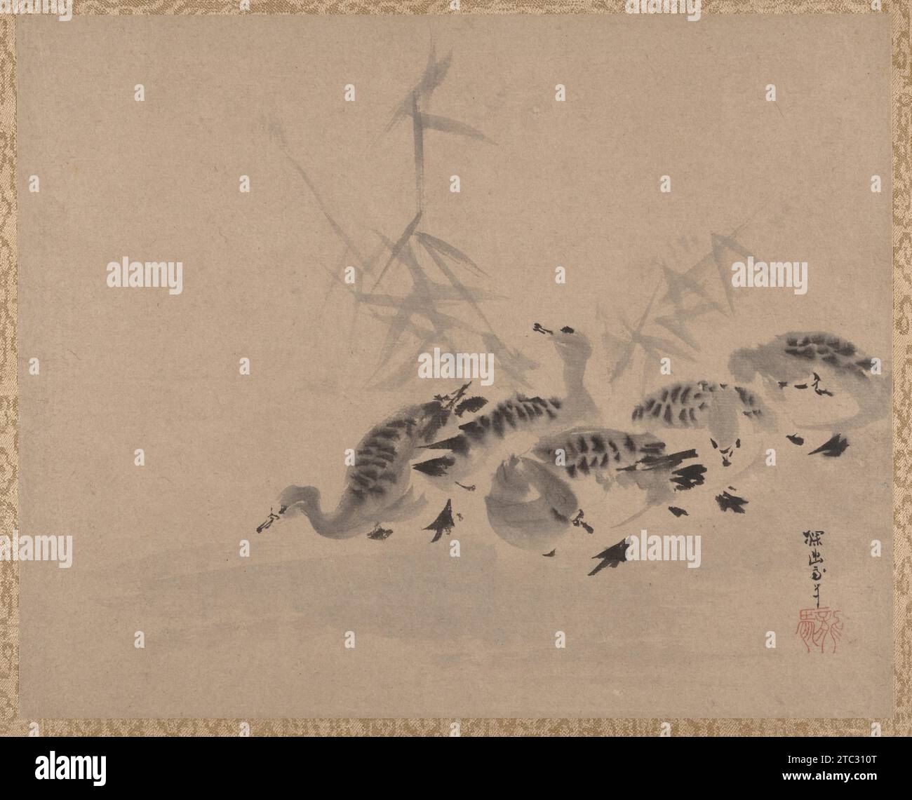 Ducks and Reeds 1914 by Kano Tan'yu Stock Photo - Alamy