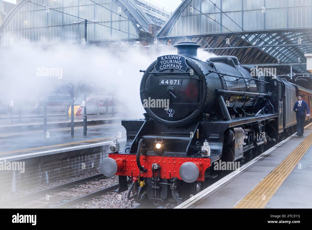 Railway Touring Company 'Lincoln Christmas Express being hauled by LMS ...