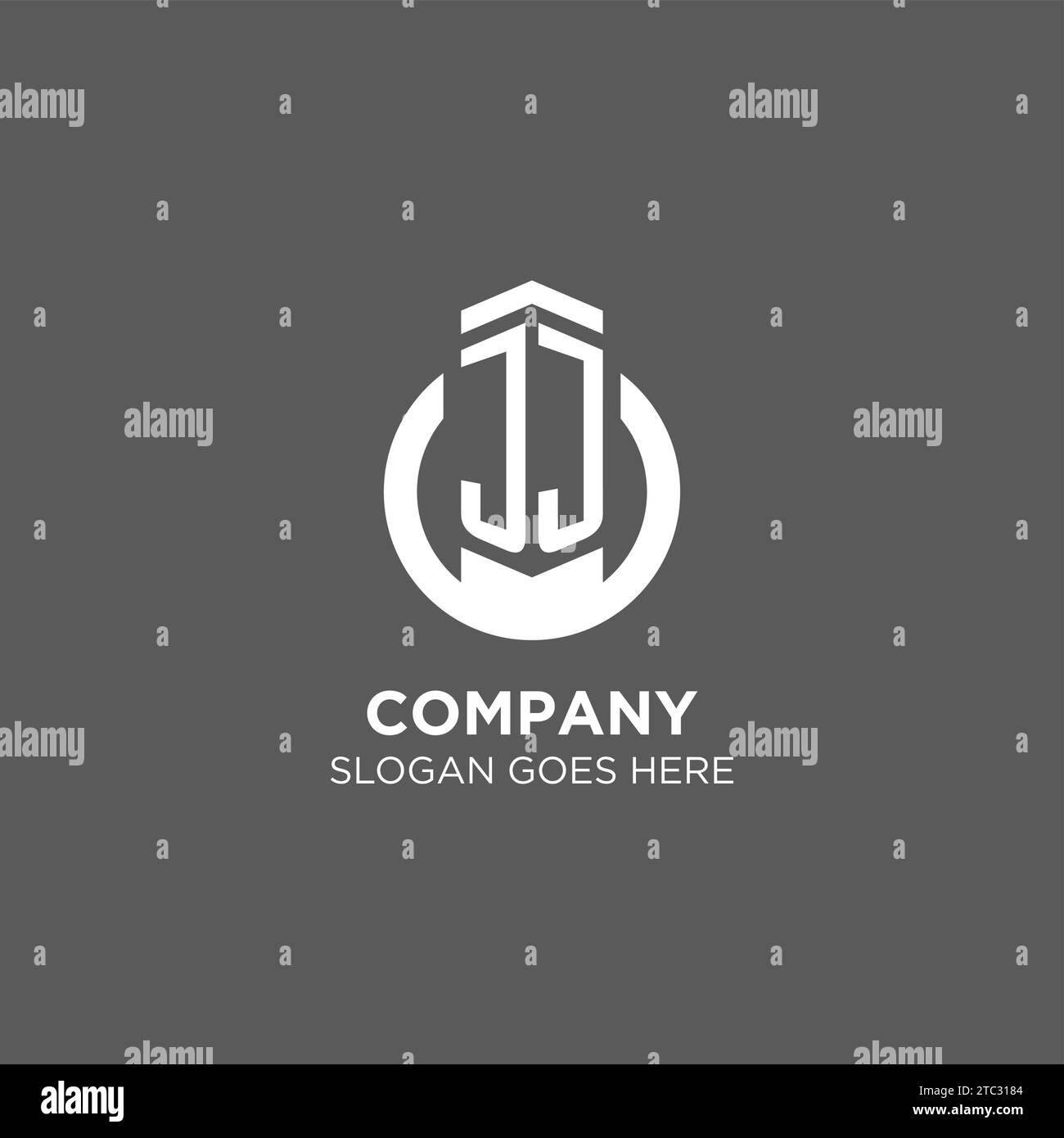 Initial JJ circle round line logo, abstract company logo design ideas ...
