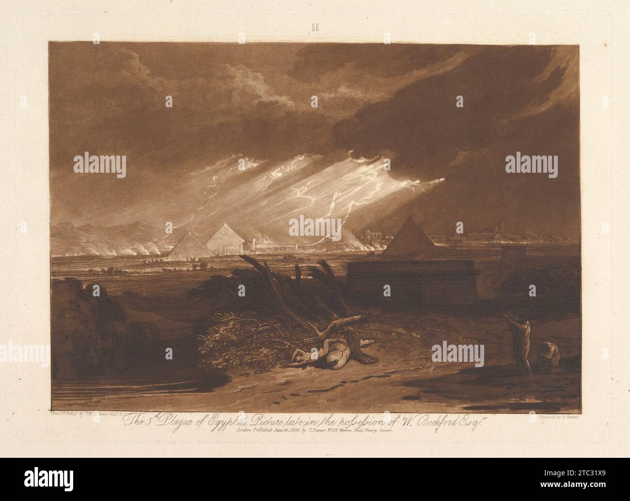 The Fifth Plague of Egypt (Liber Studiorum, part III, plate 16) 1928 by ...