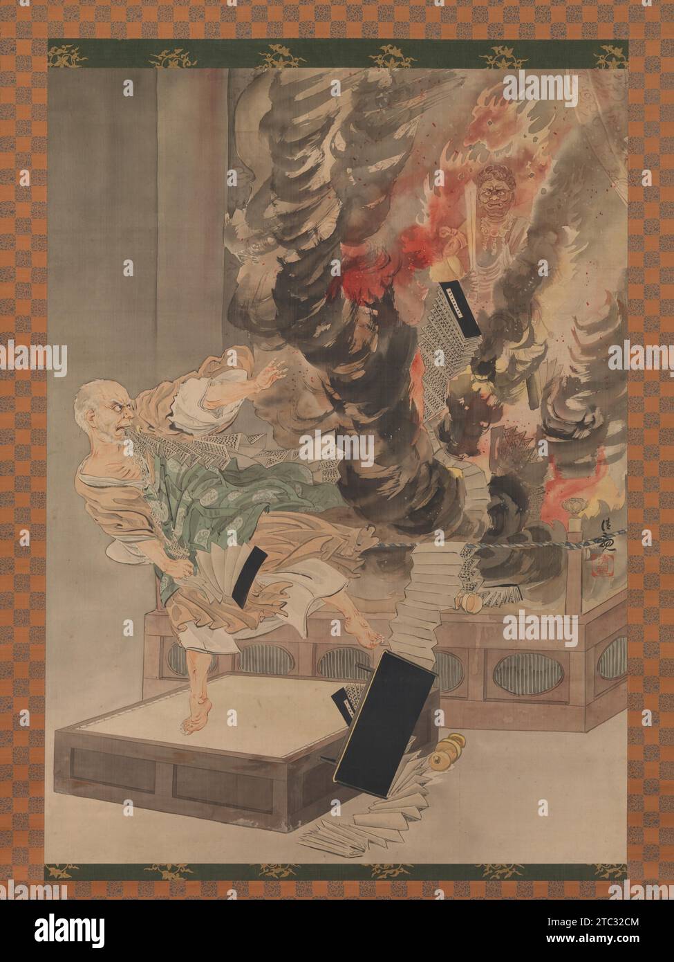 The Fury of Monk Raigo 2017 by Kobayashi Kiyochika Stock Photo - Alamy