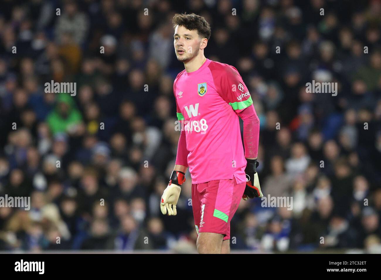 James Trafford in action for Burnley FC at the AMEX Stadium Stock Photo ...