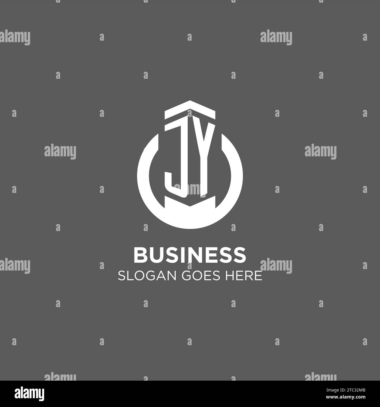 Initial JY circle round line logo, abstract company logo design ideas ...