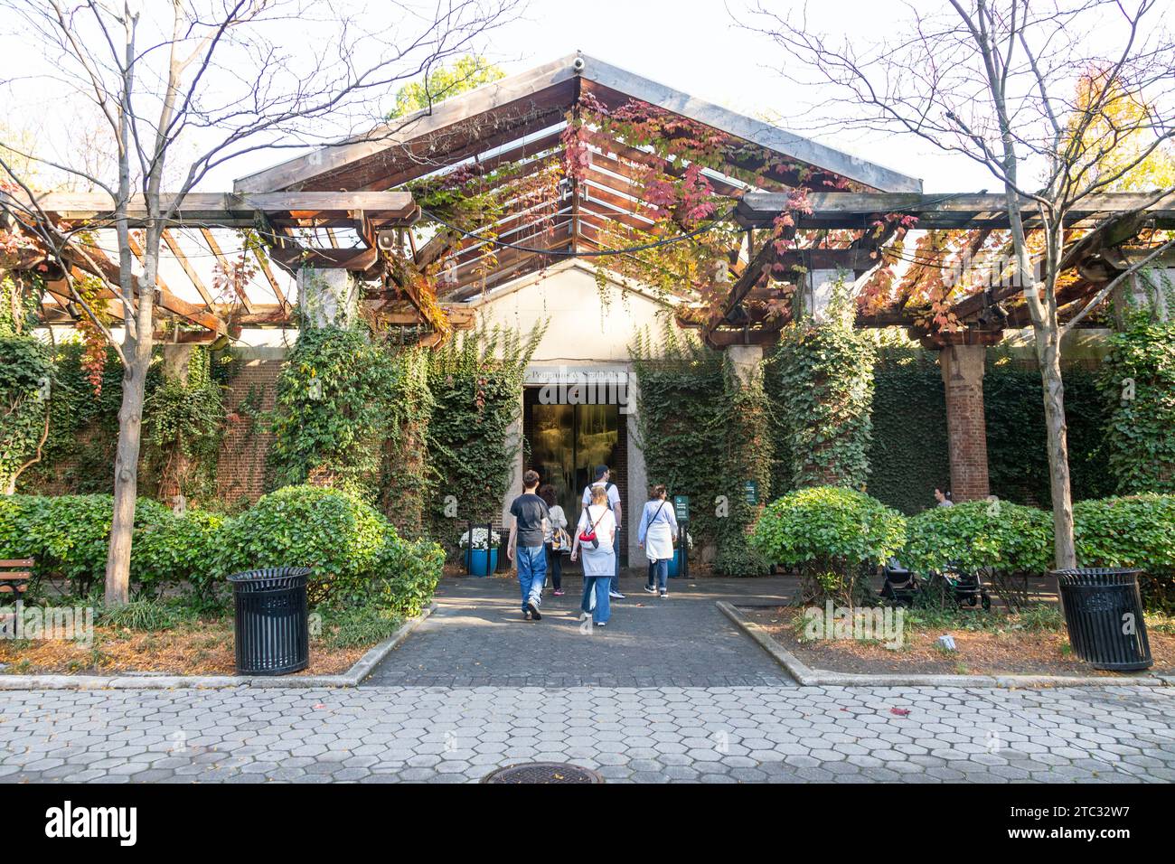 Penguin Enclosure, Central Park Zoo, New York City, United States of ...