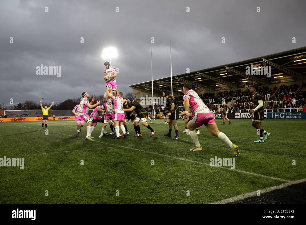 Newcastle, UK. 20th Oct, 2023. John Hawkins of Newcastle Falcons takes ...