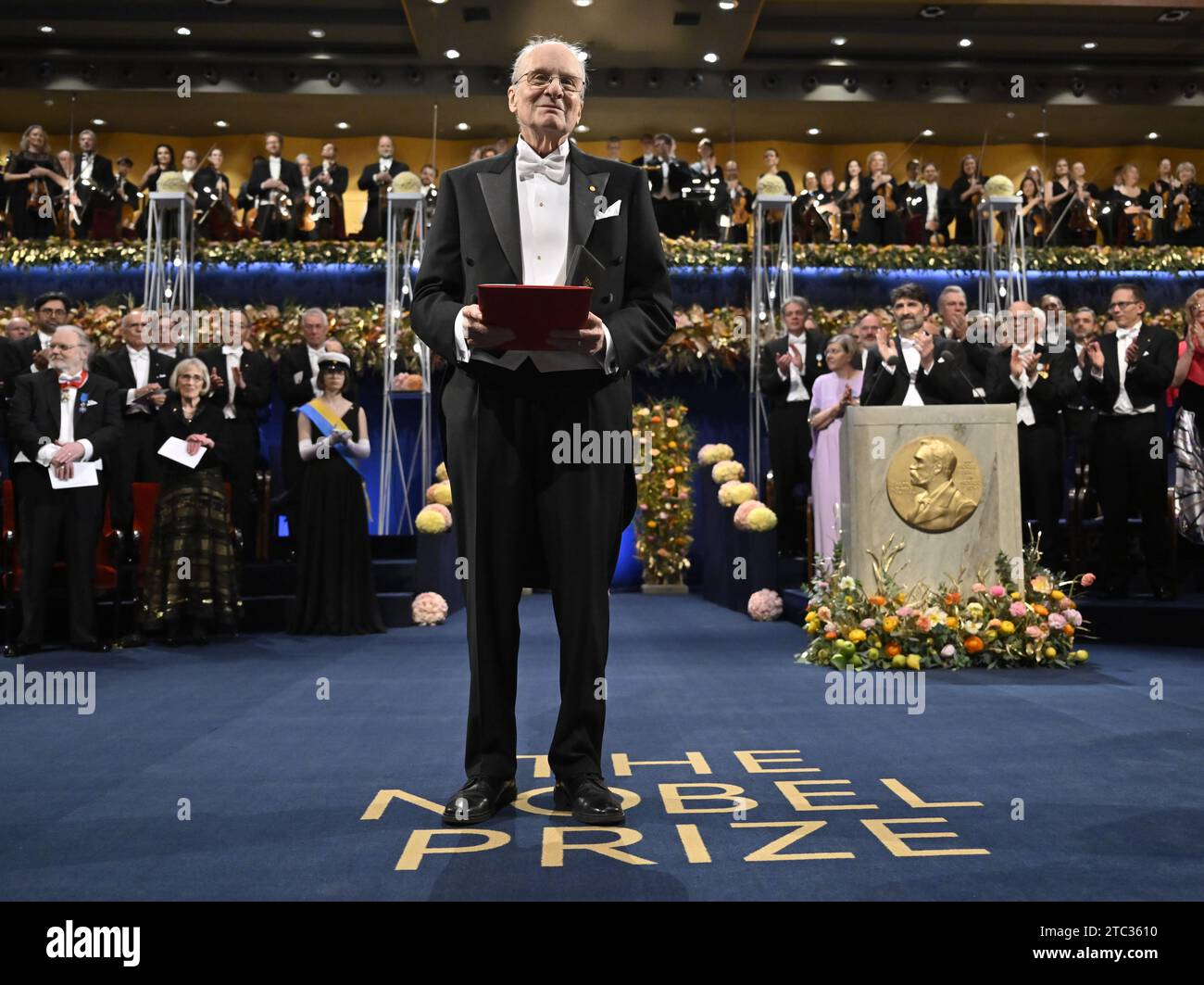 Stockholm, Sweden. 10th Dec, 2023. Nobel laureate in chemistry Louis E ...