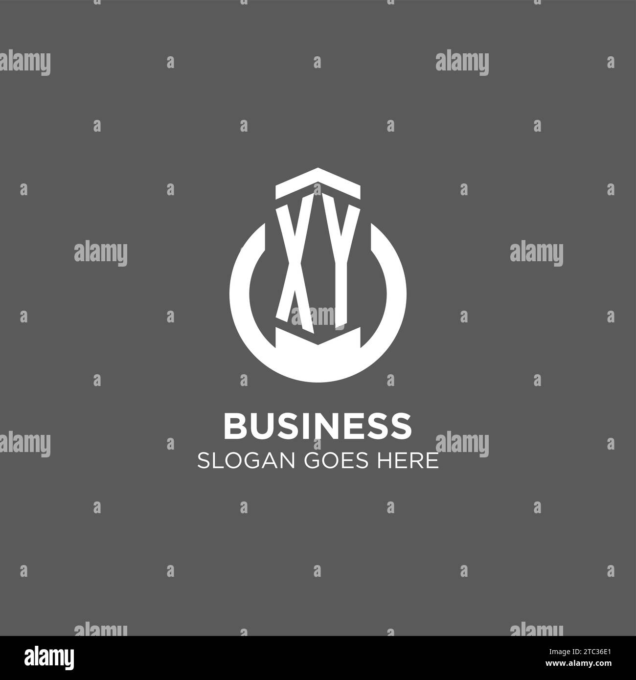 Initial XY circle round line logo, abstract company logo design ideas ...