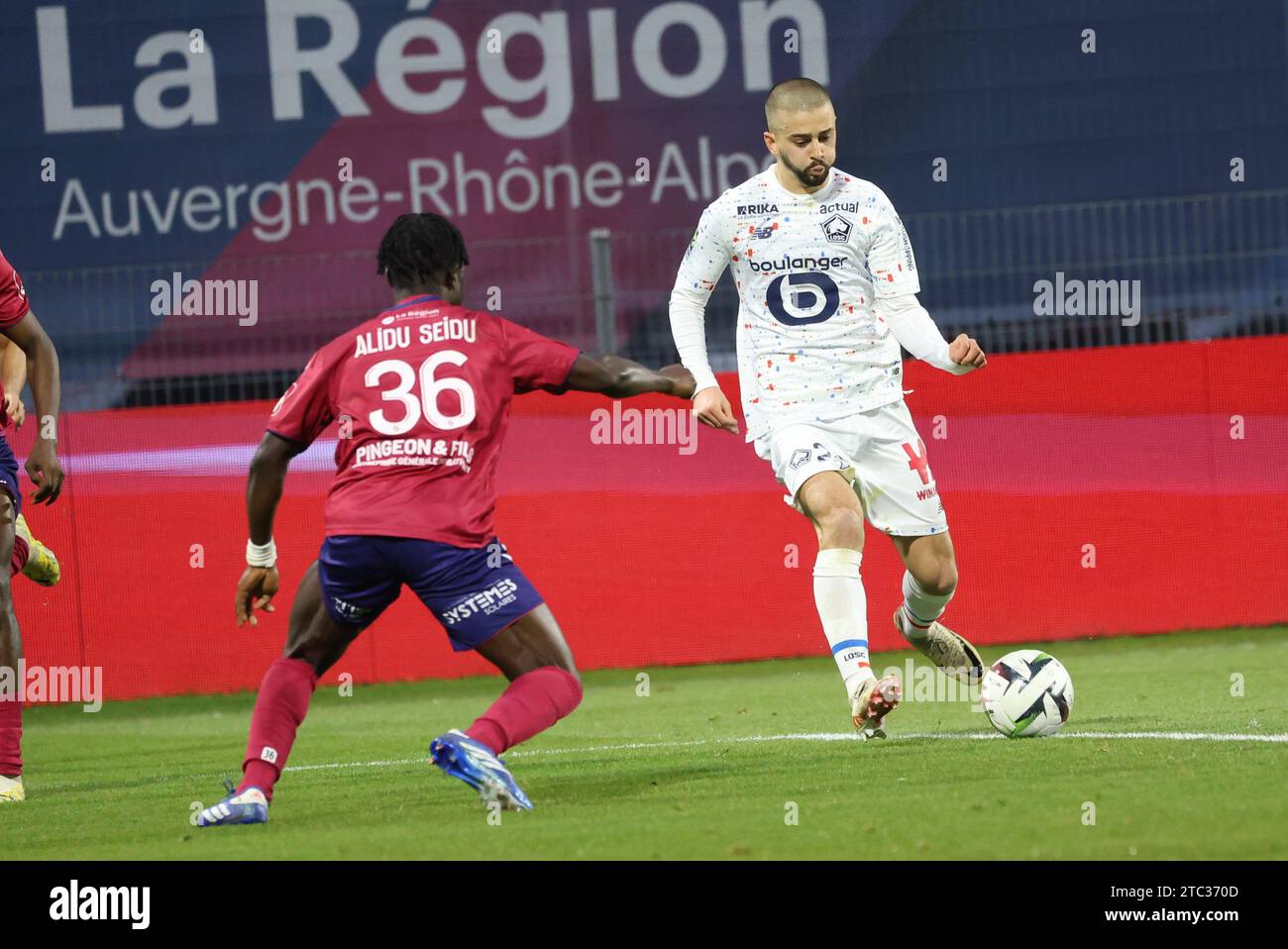 Thierry LARRET/MAXPPP. Football. Ligue 1 Uber Eats. Clermont Foot 63 vs Lille Olympique Sporting ...