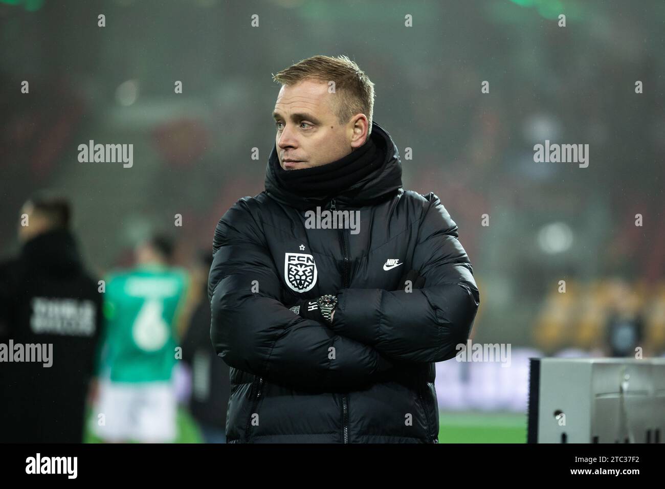 Farum, Denmark. 09th, December 2023. Head coach Johannes Hoff Thorup of ...