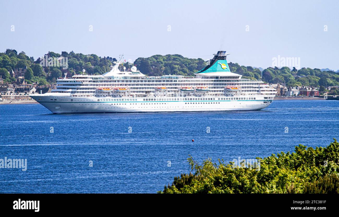 The German Phoenix Reisen Cruise Liner Artania cruise ship arriving in ...